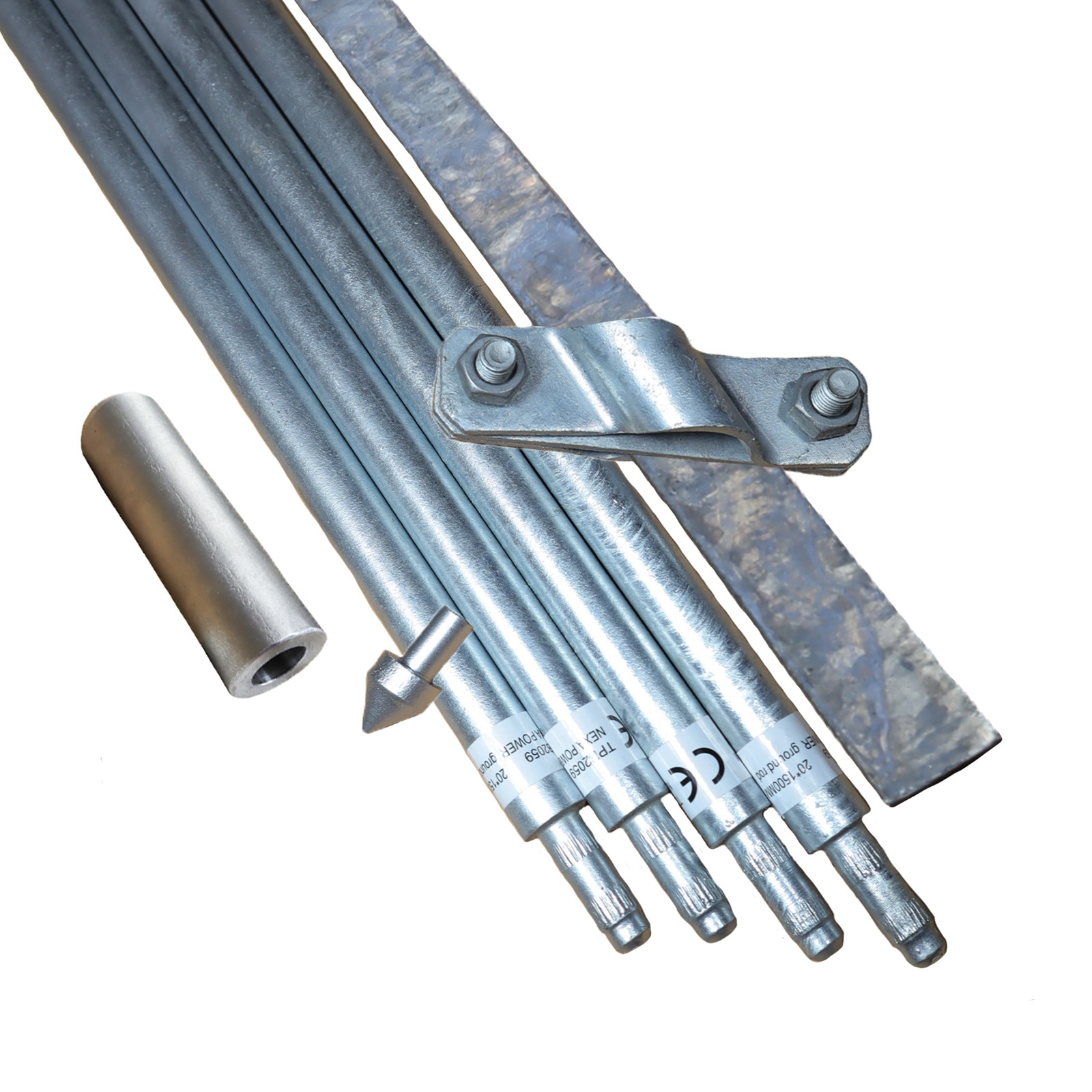Kit Complet Impamantare cu 4 Electrozi Tip BP Zincati la cald, 1 Varf ...