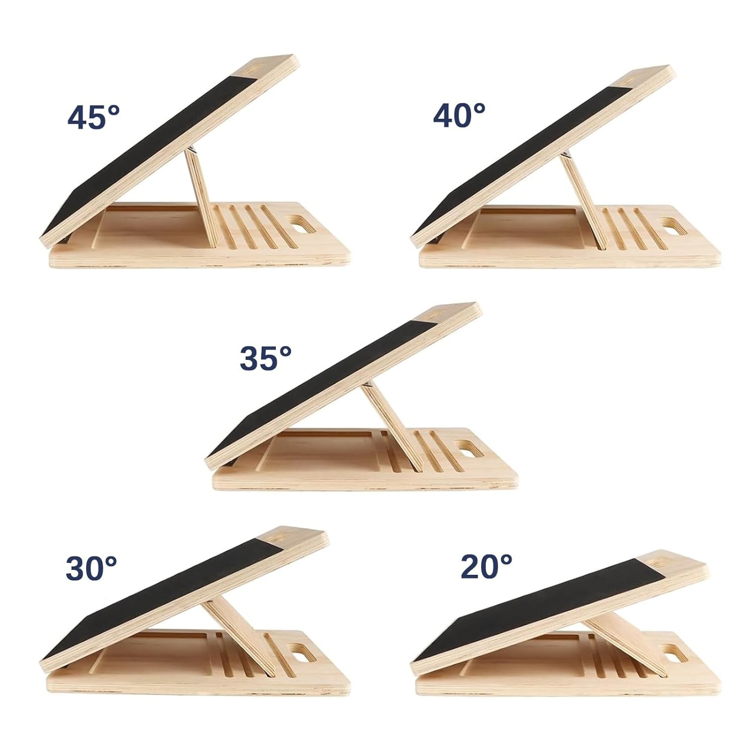 Platforma de intindere din lemn, Rampa de Stretching Reglabila - 5 ...