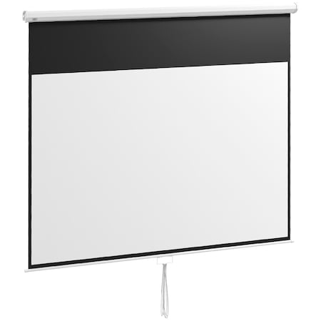 Ecran HOMCOM pentru proiector, 120", format 16:9, montare pe perete sau ...