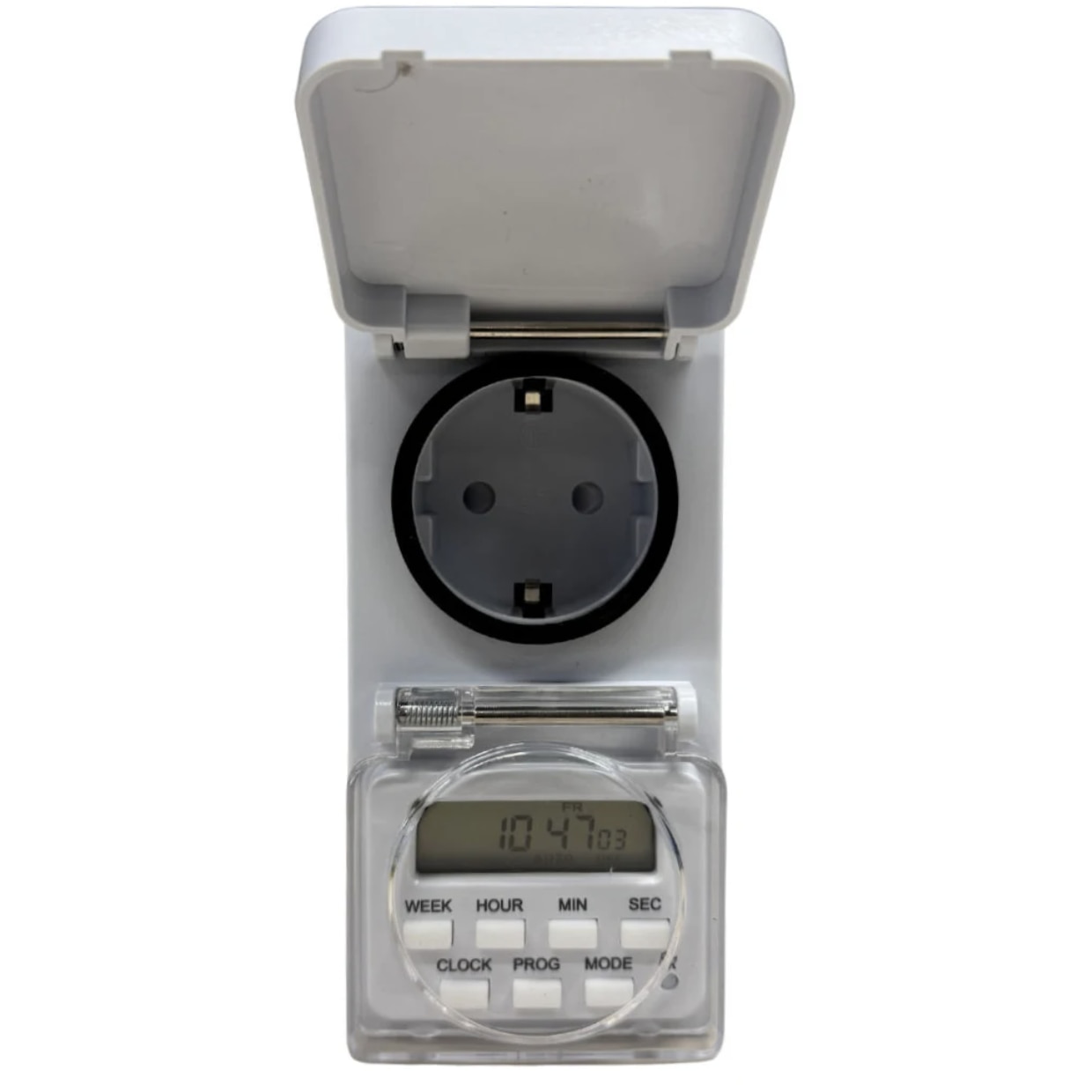 Priza programabila digital Well, protectie praf, umiditate IP44 ...