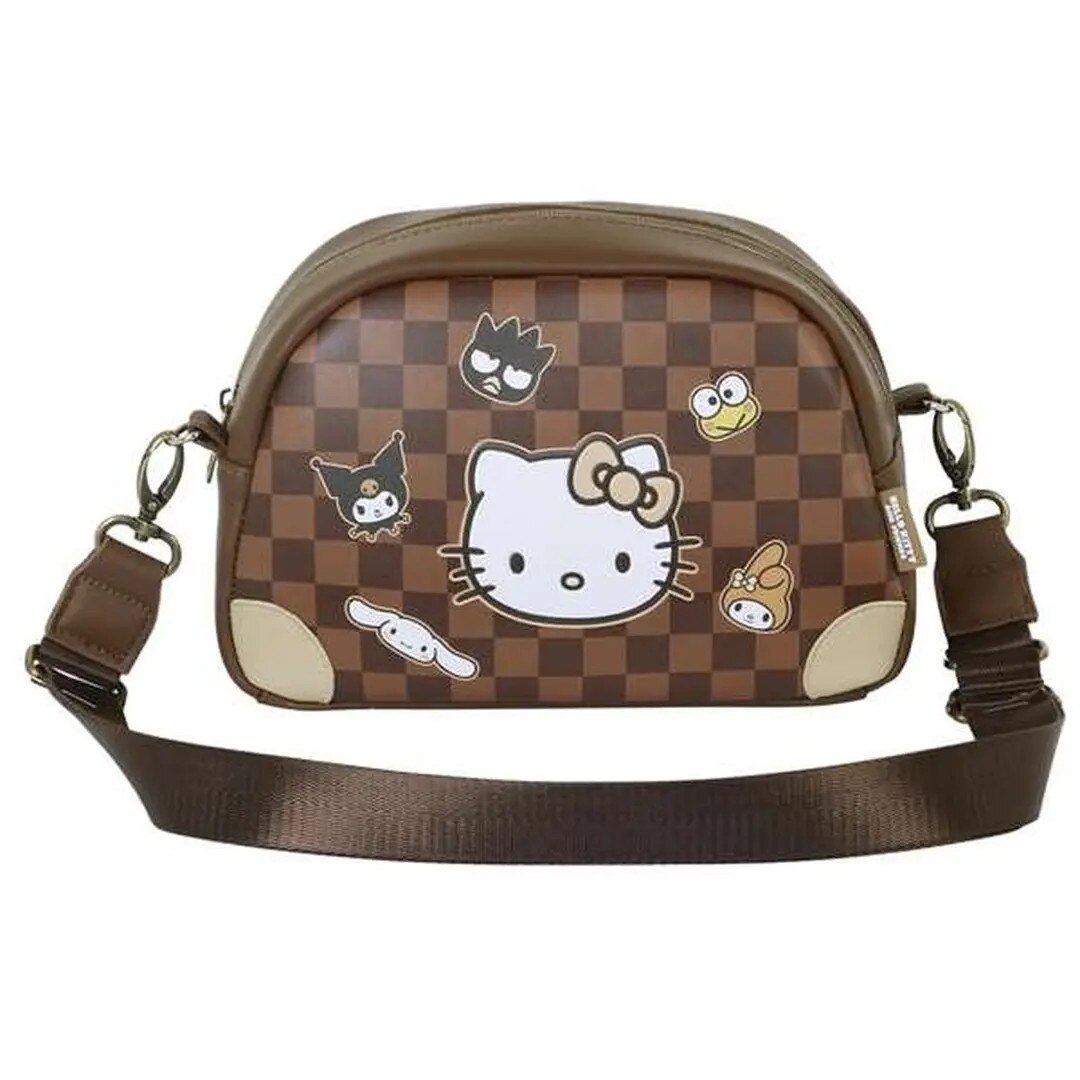 Geanta Banduliera Hello Kitty, maro, PVC, 14x23x9cm - eMAG.ro