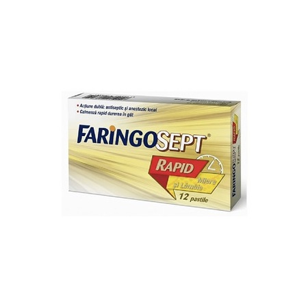 Comprimate de supt cu aroma de miere si lamaie, 12 pastile, Terapia ...