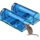 Set de 2 capcane pentru soareci, Ronyes, reutilizabile, plastic, 17.3x6 ...