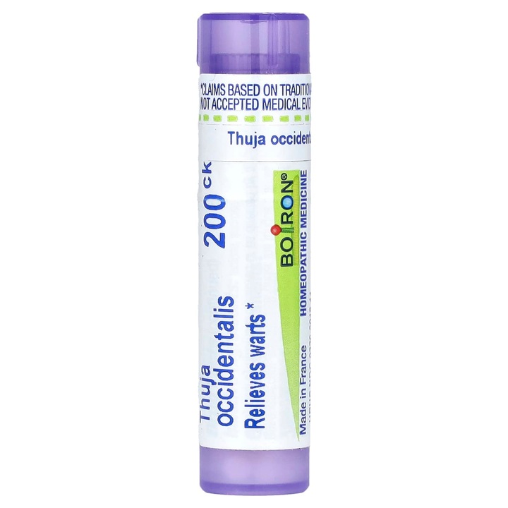 Boiron, Thuja Occidentalis, 200CK, set 80 granule, remediu pentru gat ...