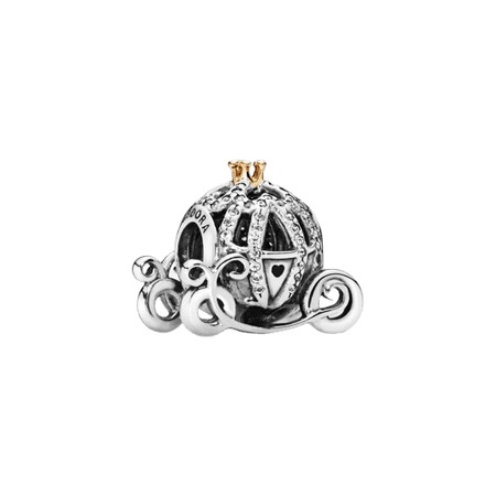 Talisman Argint Diora Charm Caleasca cu Coronita, design tematic ...
