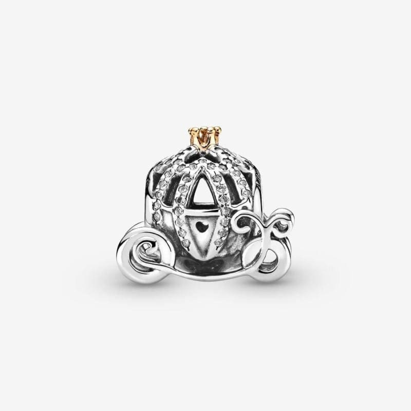 Talisman Argint Diora Charm Caleasca cu Coronita, design tematic ...