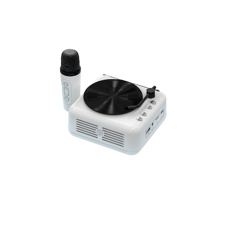 Boxa Bluetooth Retro cu FM Radio, ORBER, Pick-up Mini Portabil, HIFI ...