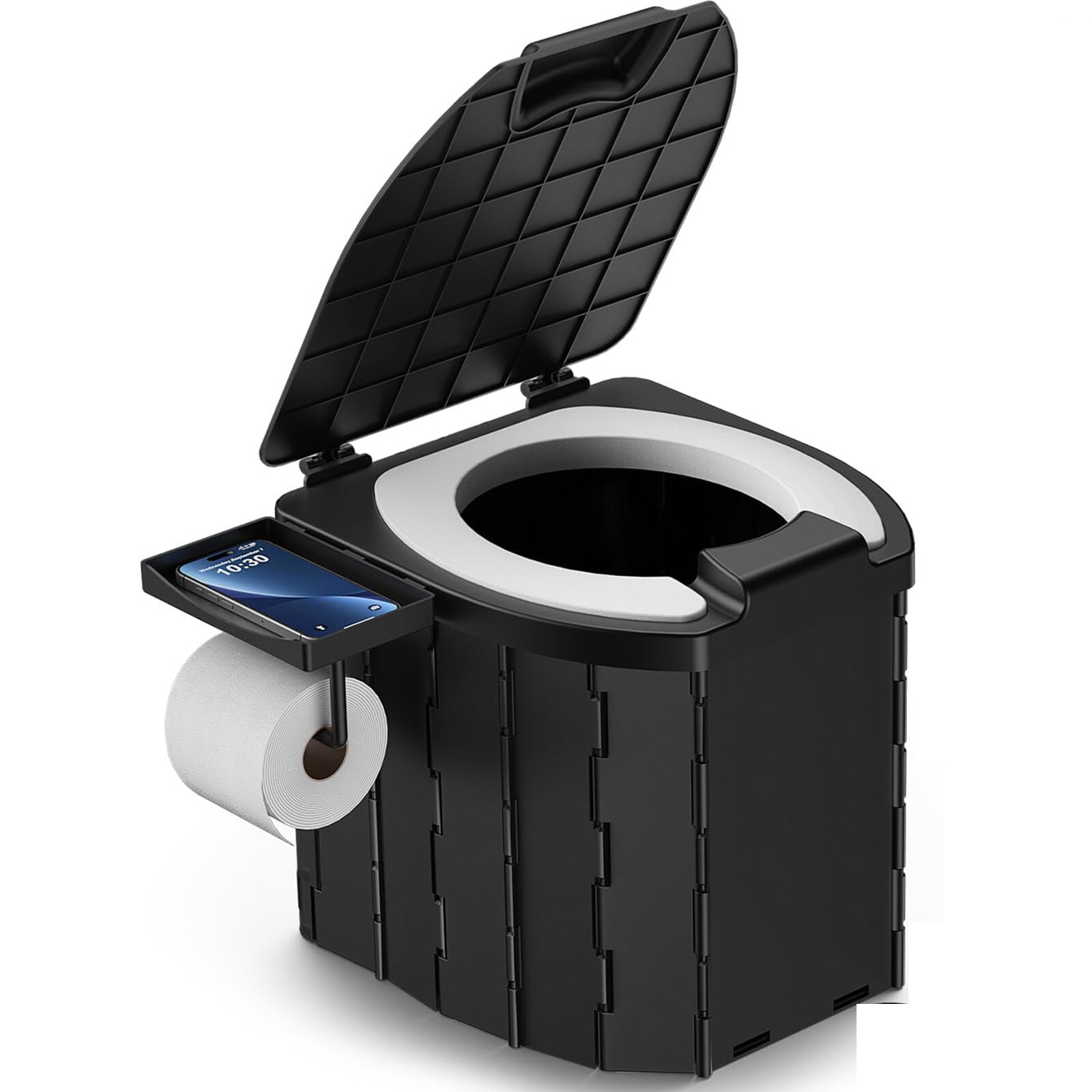 Toaleta Portabila, BYONDSELF®, Capacitate Max 180 kg, cu perna ...