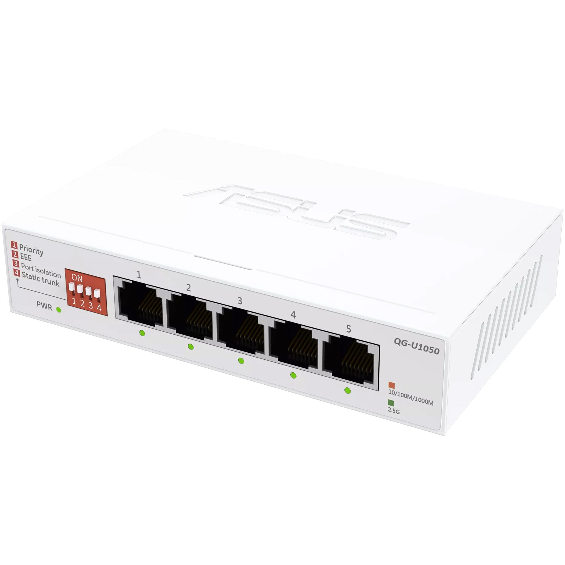 Switch ASUS QG-U1050, 5 porturi x 2.5G, Plug and Play, Easy Setup ...