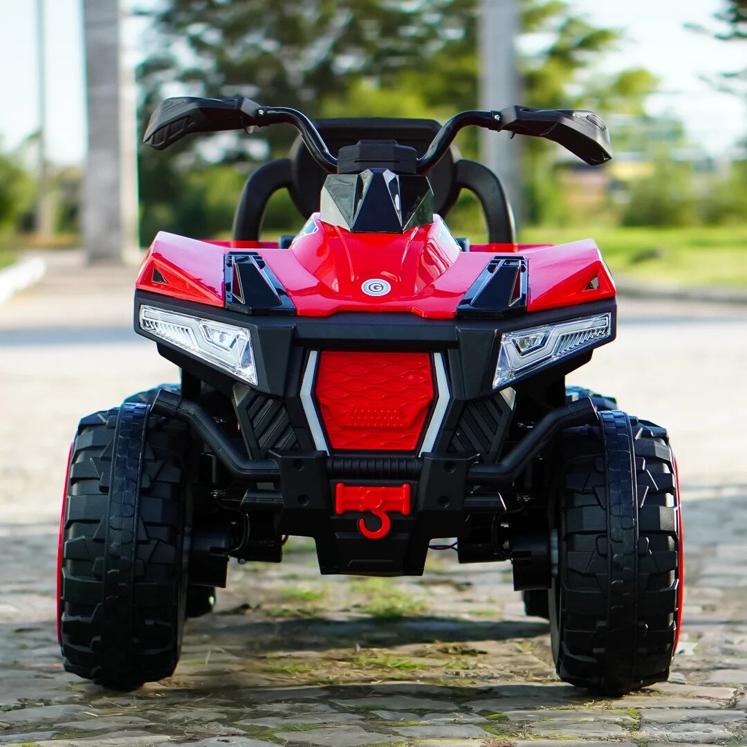 ATV electric pentru copii, Kinderauto, SuperOffroad V2, 2 locuri, rosu ...