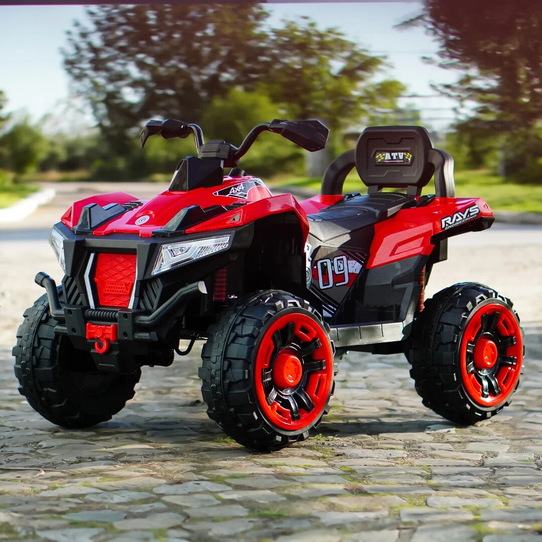 ATV electric pentru copii, Kinderauto, SuperOffroad V2, 2 locuri, rosu ...