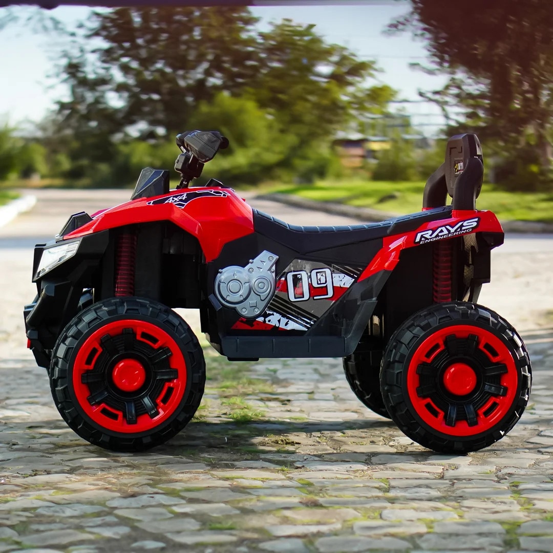 ATV electric pentru copii, Kinderauto, SuperOffroad V2, 2 locuri, rosu ...