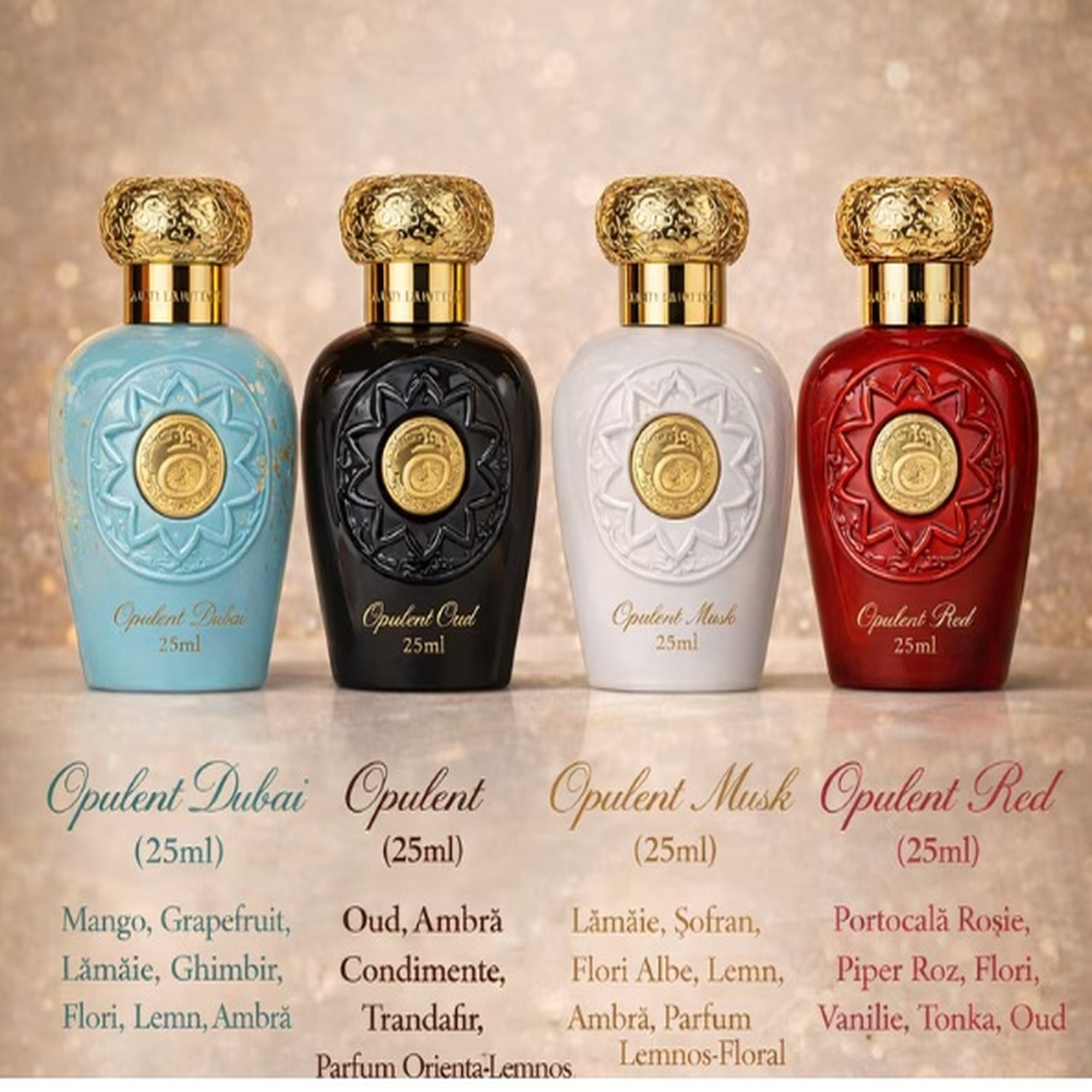 Set Cadou Parfumuri Lattafa Opulent Collection, 4x25ml, Multicolor ...
