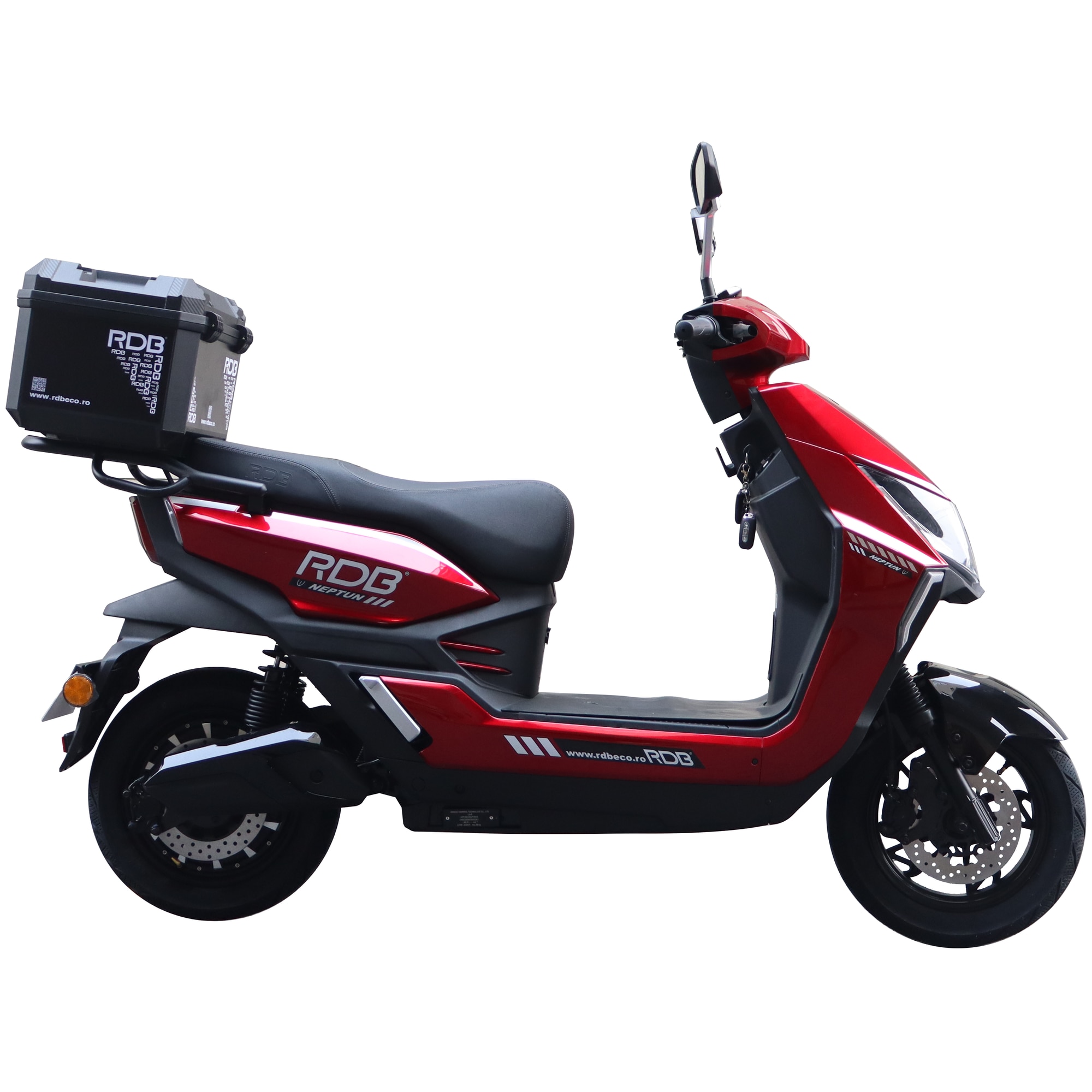 Scuter electric RDB NEPTUN III, 2000W, fara permis, 25 km/h, Rosu + CIV ...