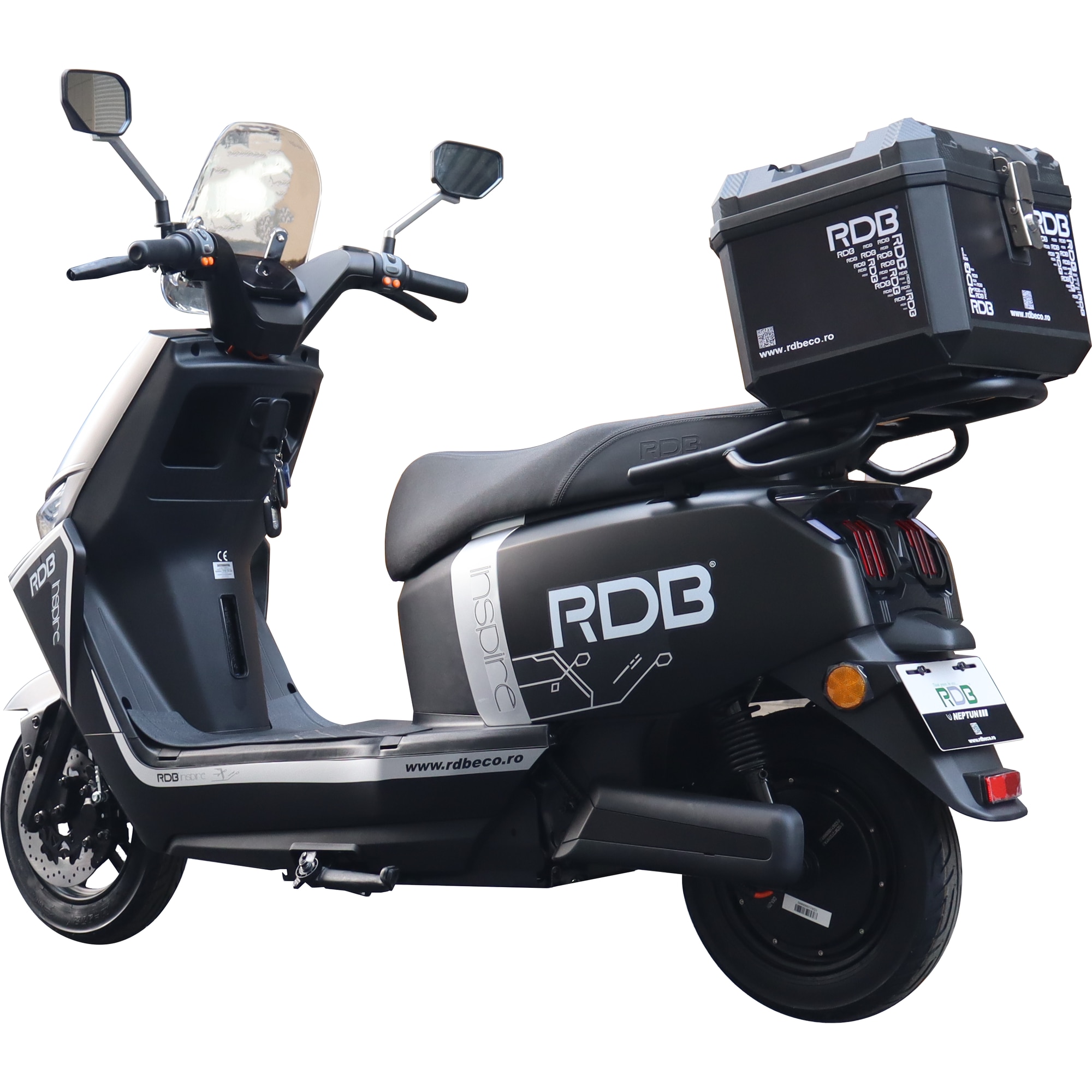 Scuter electric RDB INSPIRE, 2000W, fara permis, 25 km/h, Negru + CIV ...