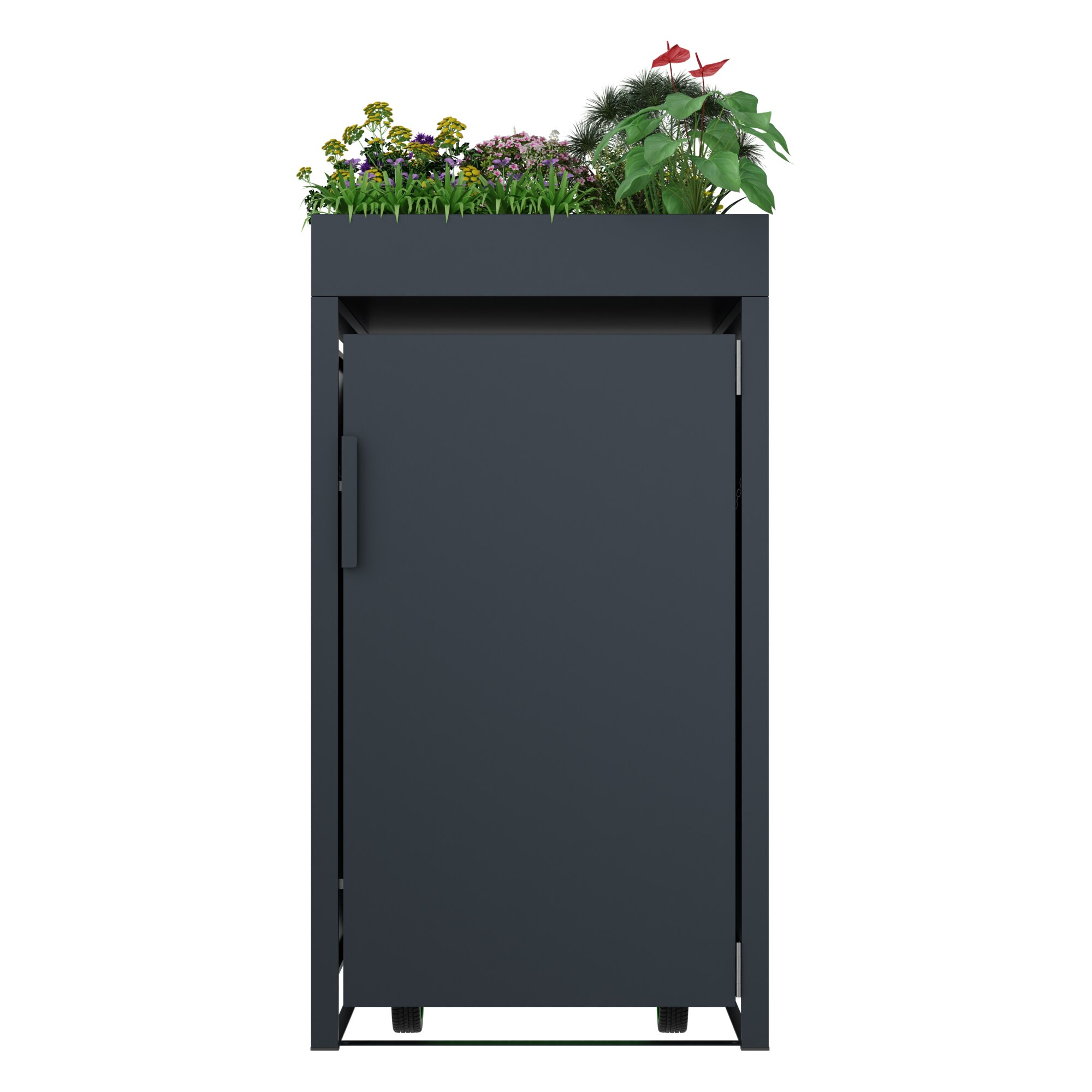 Magazie depozitare pubele gunoi model Polita Superioara 1240x690x800mm ...