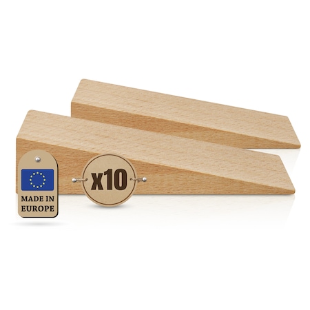 Set 10 Pene de lemn - Pene distantiere din lemn pentru montaj, Tolux ...