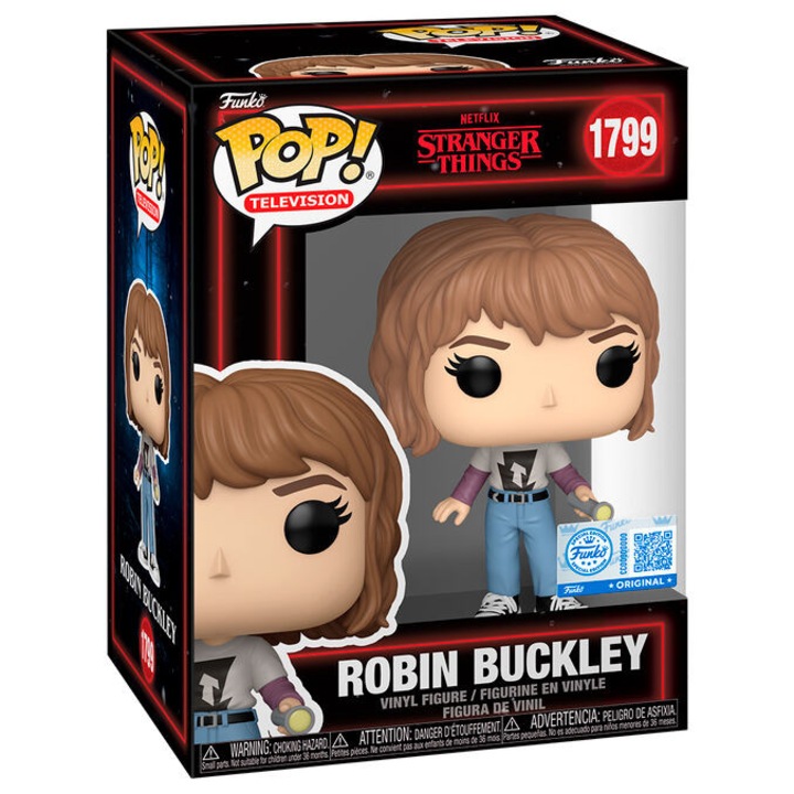 Figurina POP, Stranger Things 5, Robin Buckley with Flashlight ...