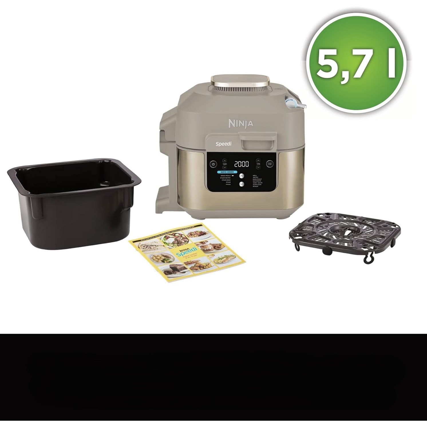 Ninja Speedi Multicooker 5.7L, 12 Programe de Gatire, Airfryer, Control ...