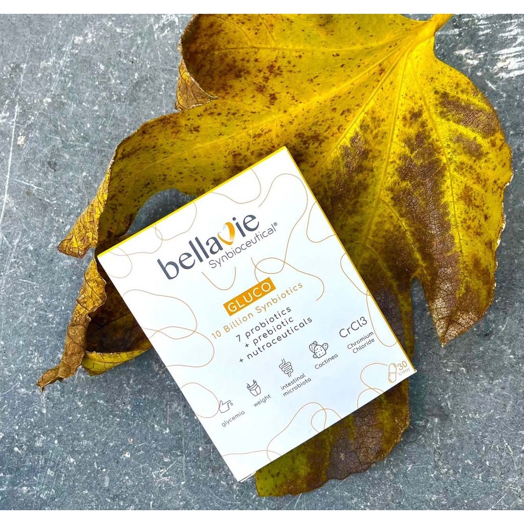 Capsule BellaVie GLUCO, 7 tulpini probiotice, nopal, 10.000.000.000 CFU ...
