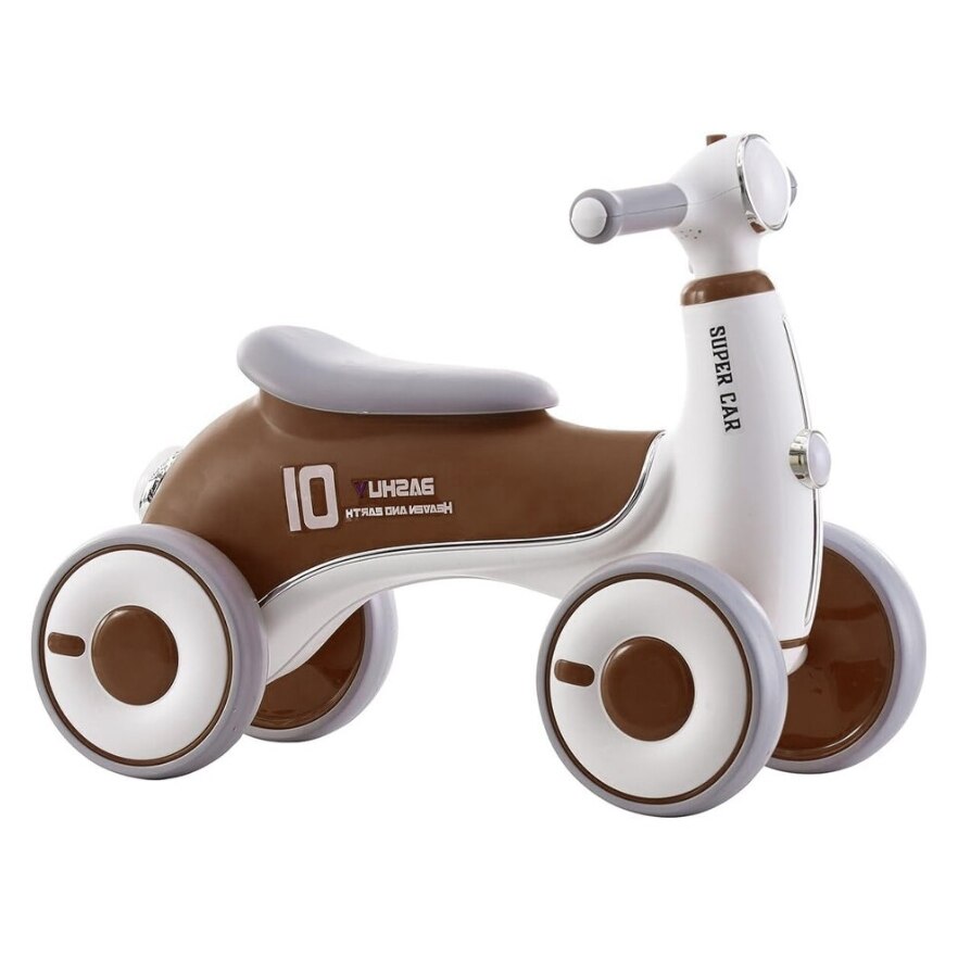 Bicicleta de echilibru, GHEMOTOC®, fara pedale, cu 4 roti, cadru ...