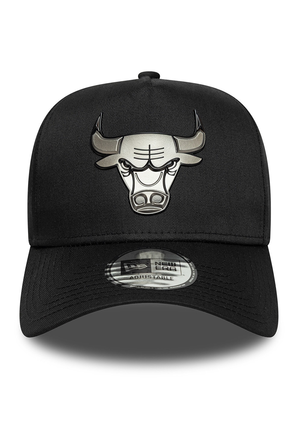 New Era, Sapac cu logo metalic 9Forty Chicago Bulls NBA, Negru, 56-62 ...
