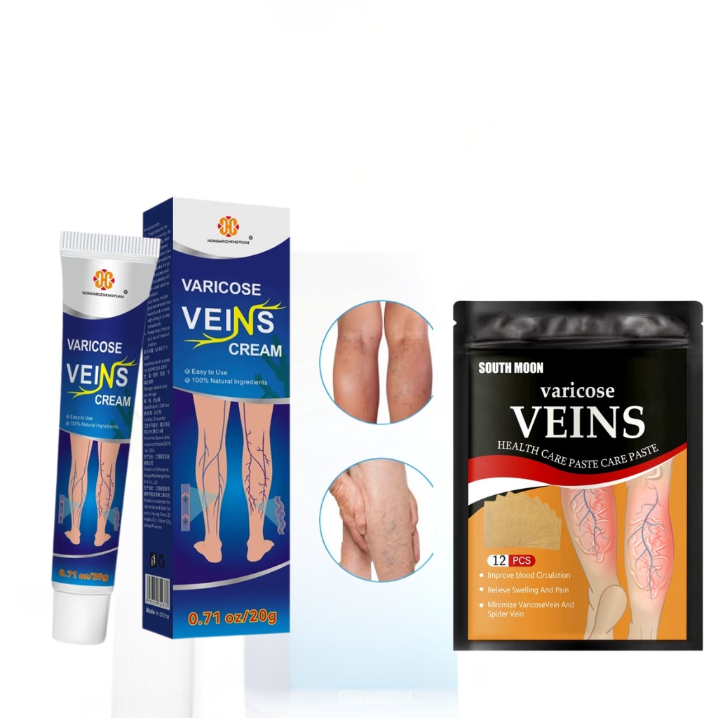 Pachet Varicose Veins Care, South moon, Crema pentru varice + Plasturi ...