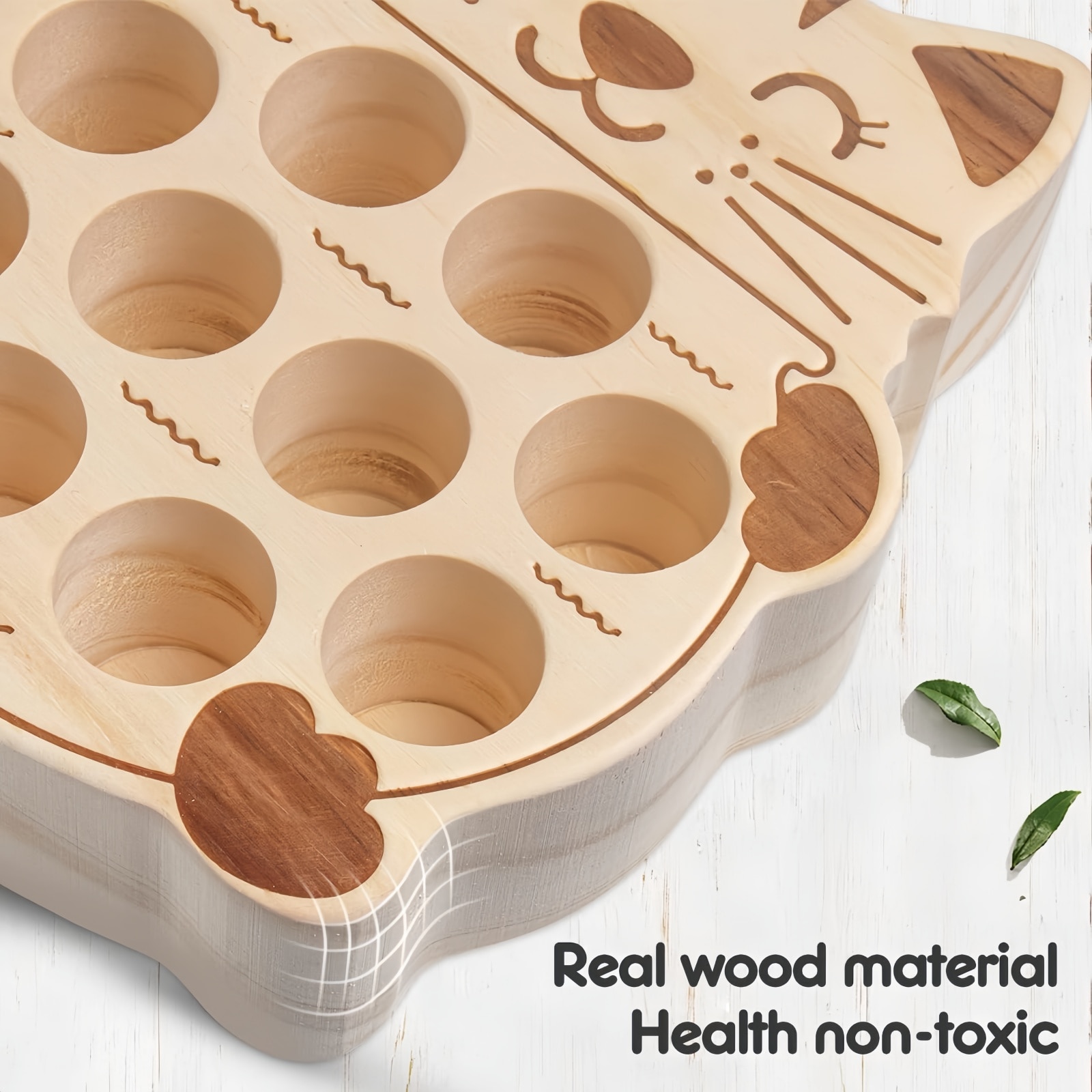 Joc educativ din lemn Seabeloom, set de pescuit magnetic, joc educativ ...