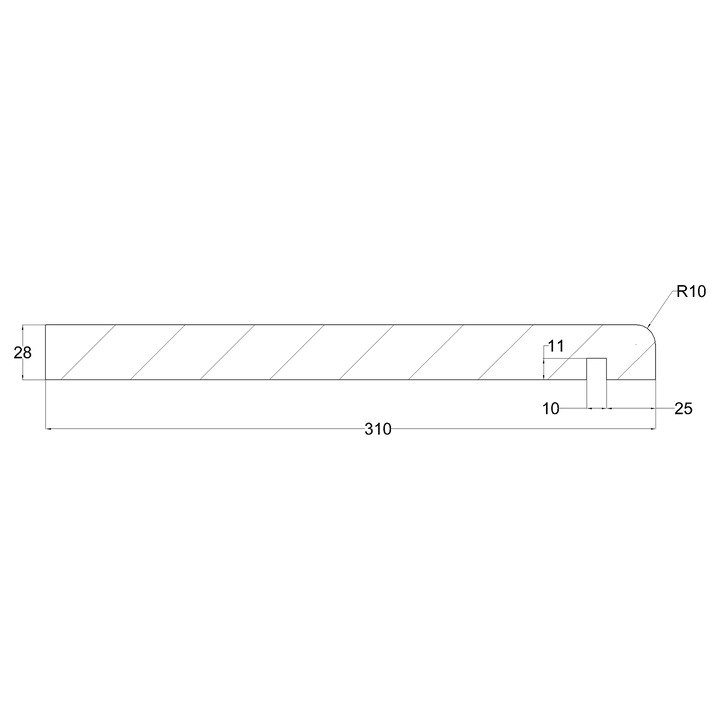 Treapta scara din lemn masiv fag 900x310x28(mm) - eMAG.ro