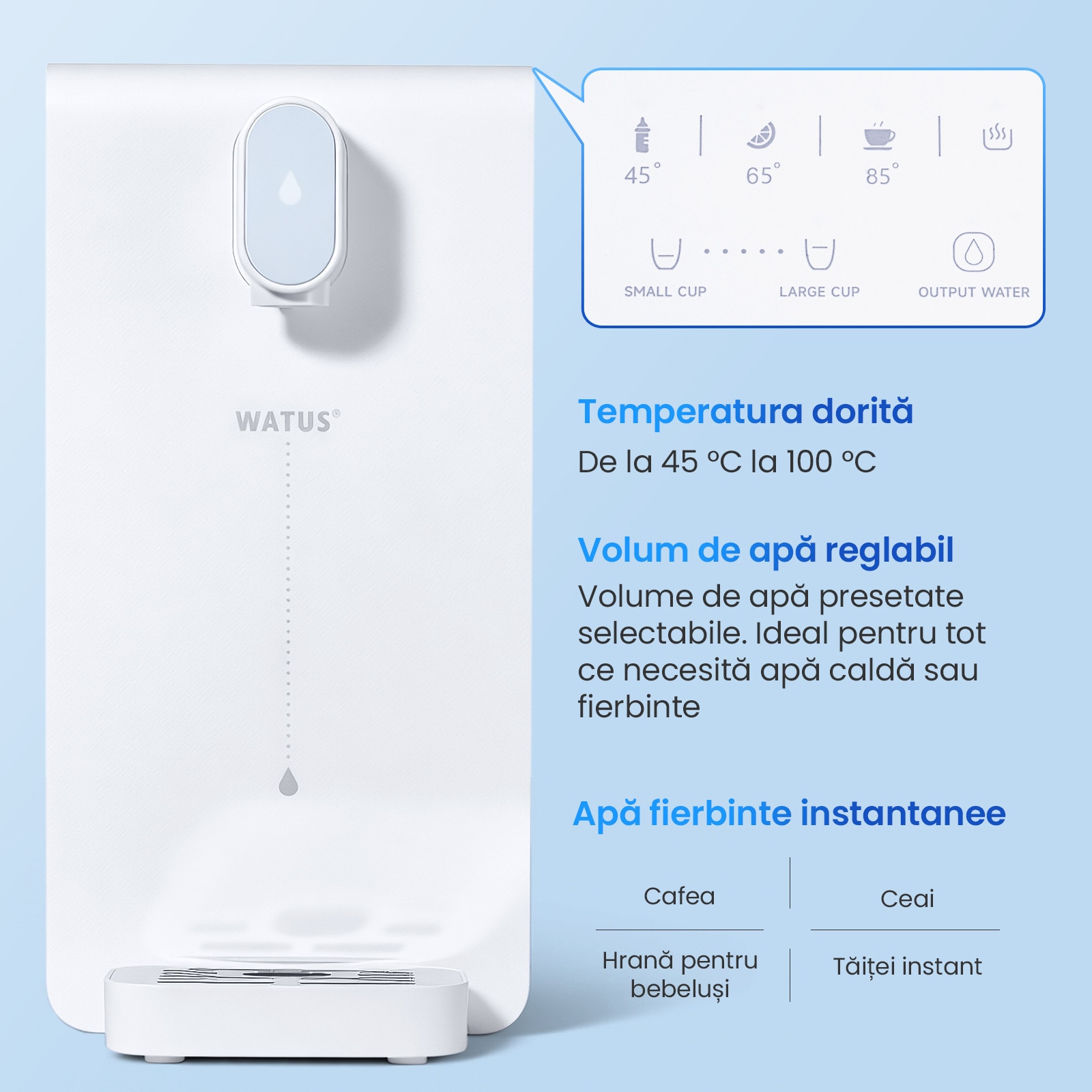 Aparat de apa calda instant, Aparat de apa instant cu filtrare si ...