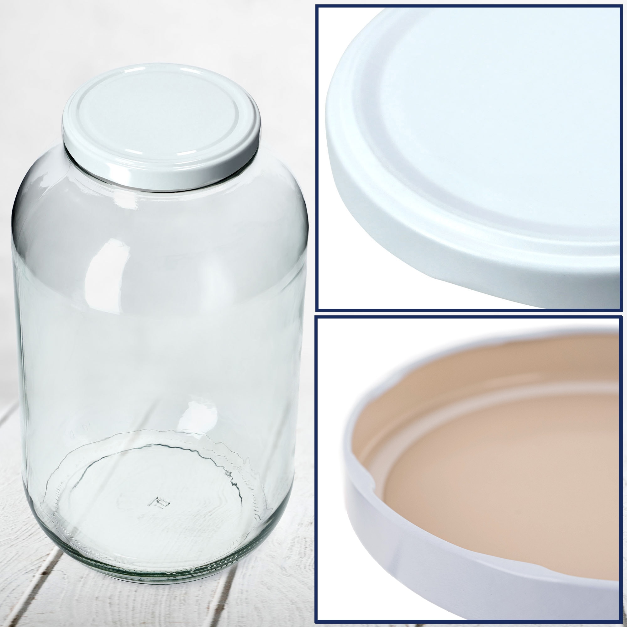 Capace pentru borcane, KADAX, fi 110 mm, set 10 buc, metalice, sigilate ...