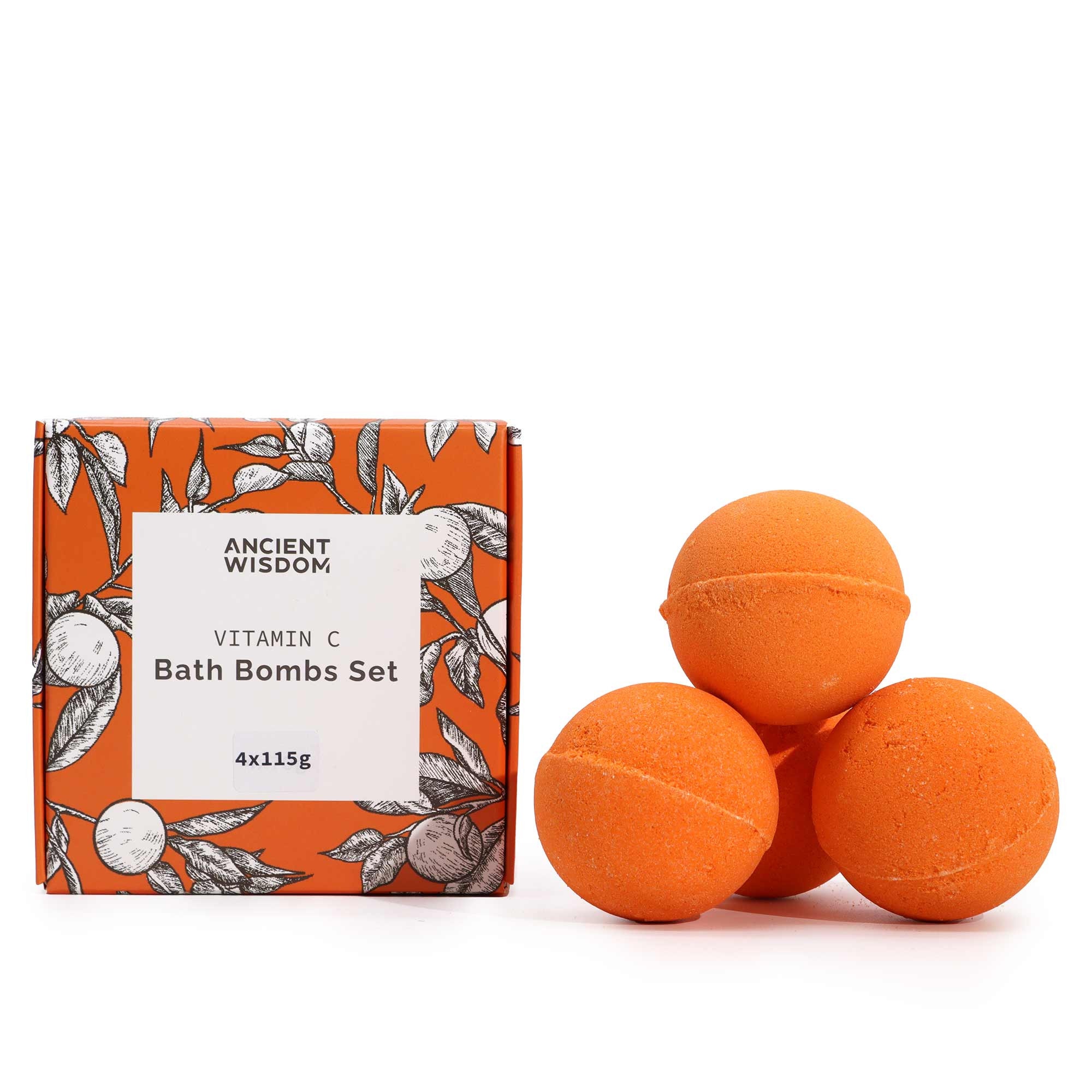 Set cadou SPA Premium pentru femei, 4 Bombe de Baie cu Vit. C, Prosop ...