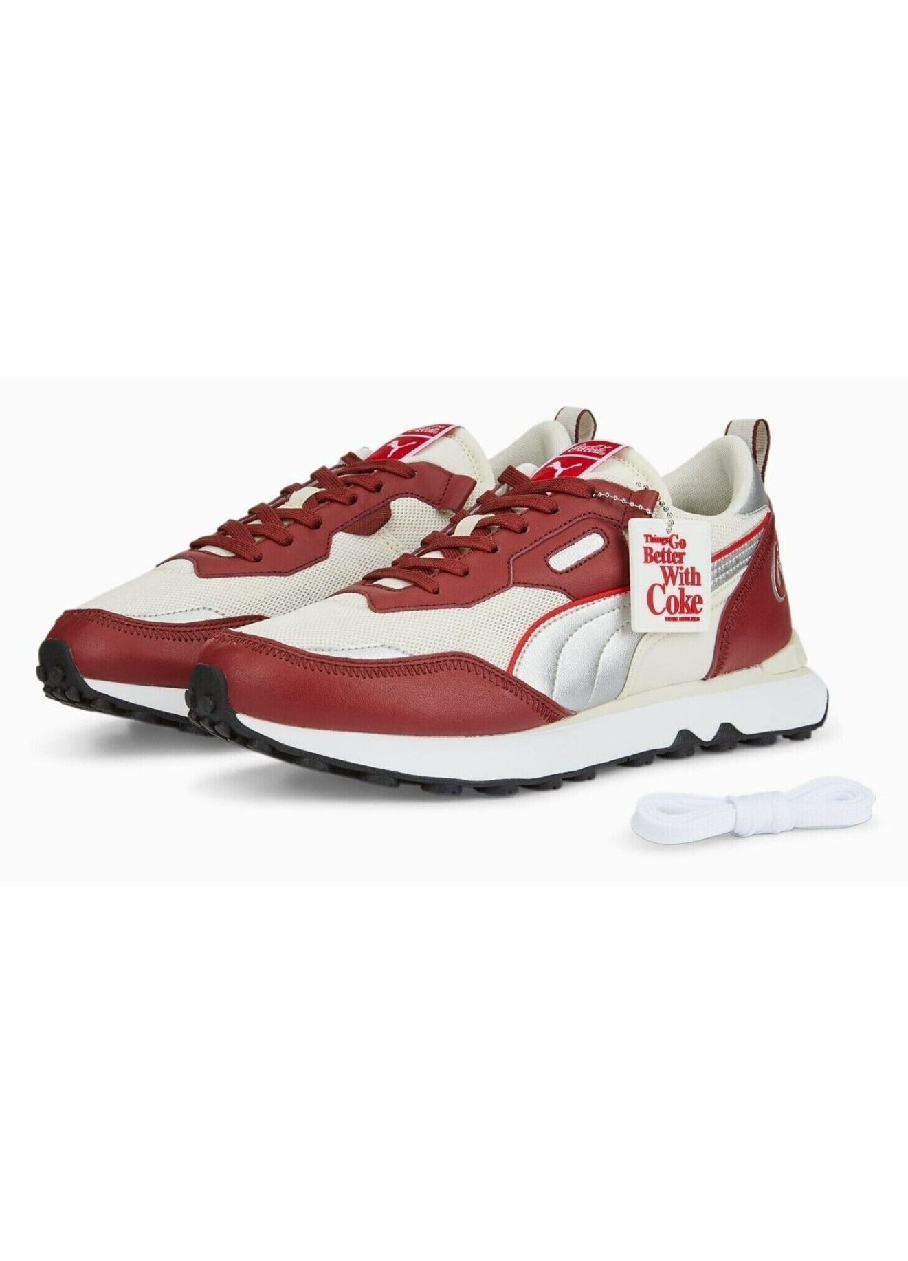 Pantofi sport barbati Puma Rider Fv Coca Cola, Sintetic, Rosu, 42.5 EU ...