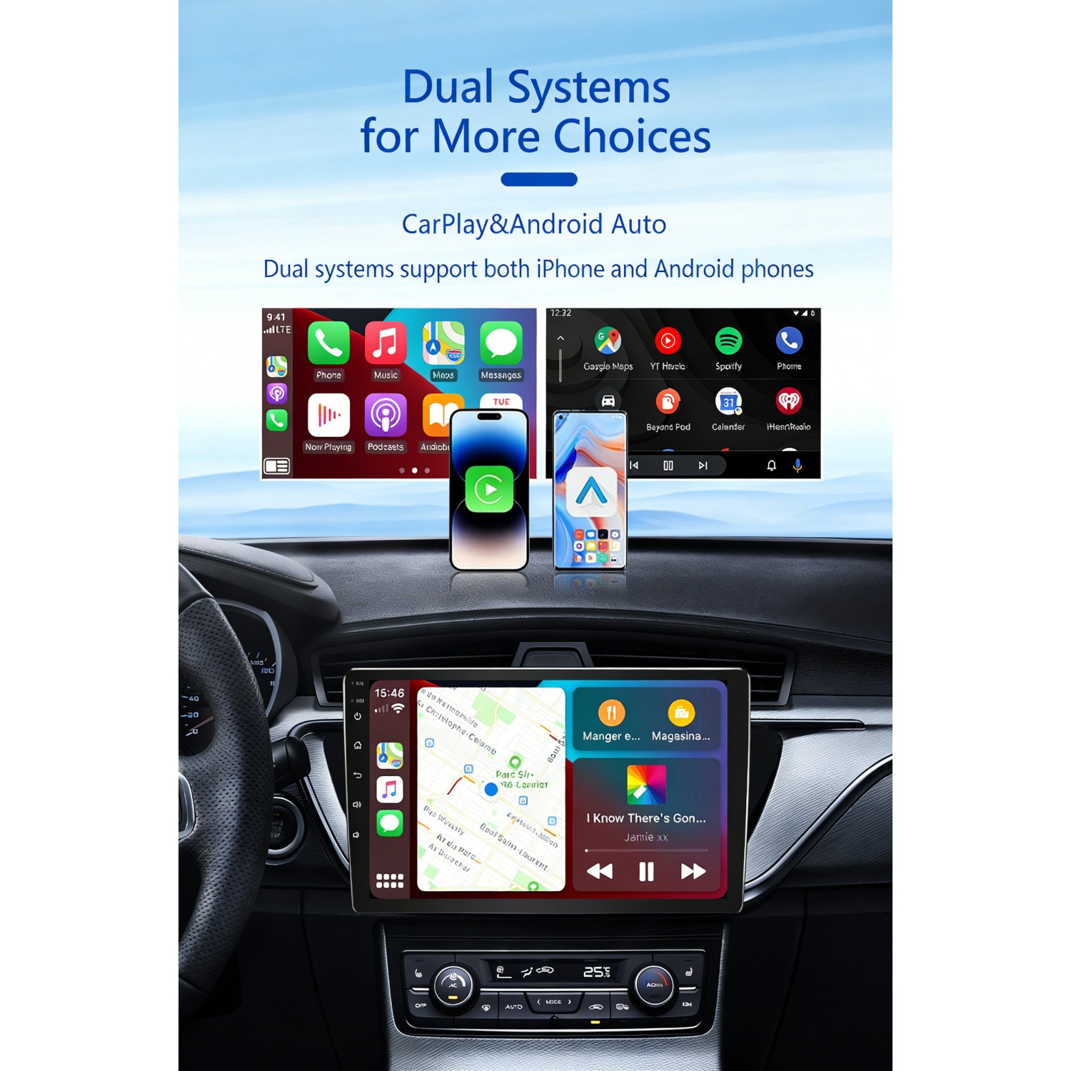 Adaptor Auto Wireless 2 in 1, transforma conexiunea cablata in wireless ...