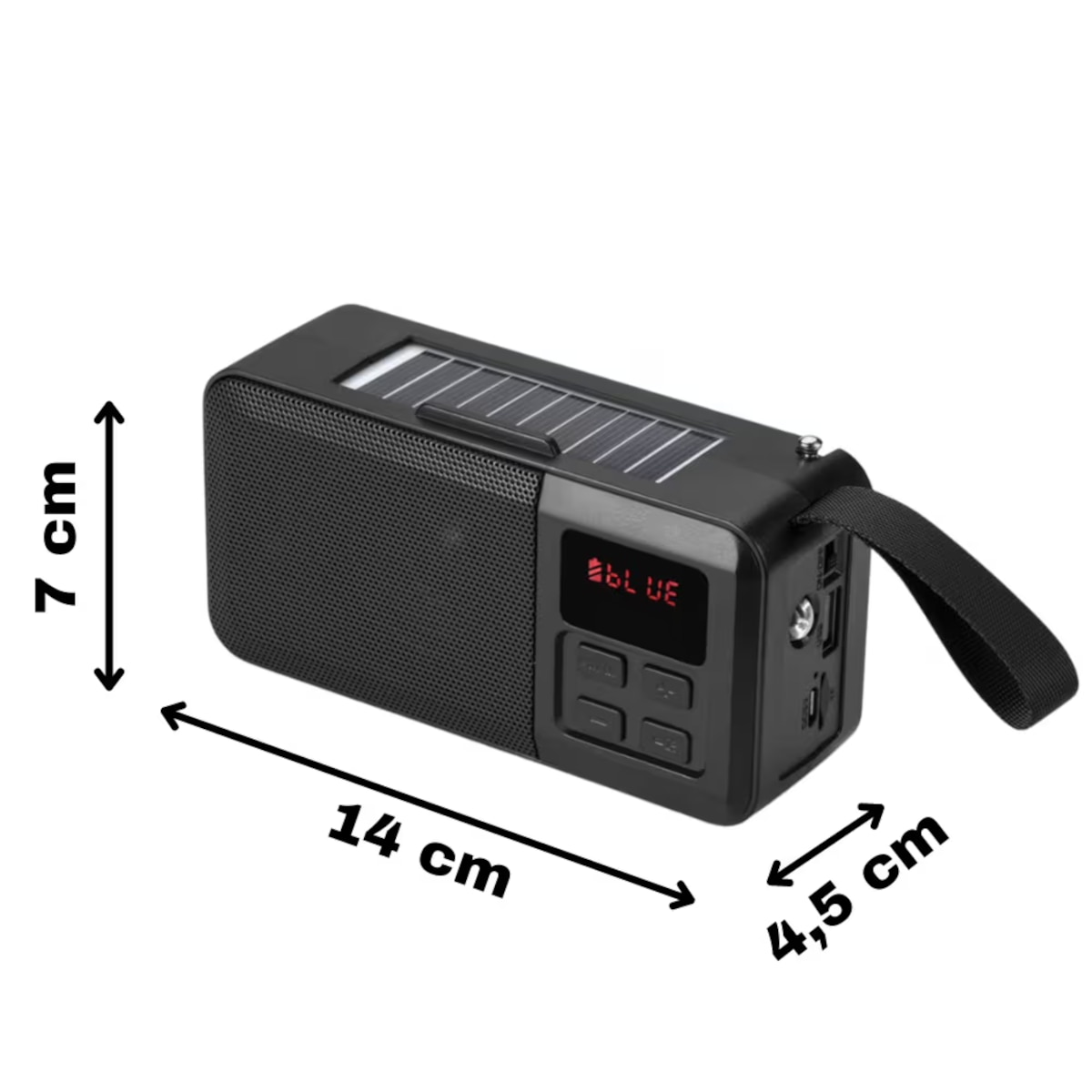 Boxa Portabila cu Incarcare Solara MADGENIX Radio FM Bluetooth Lanterna ...