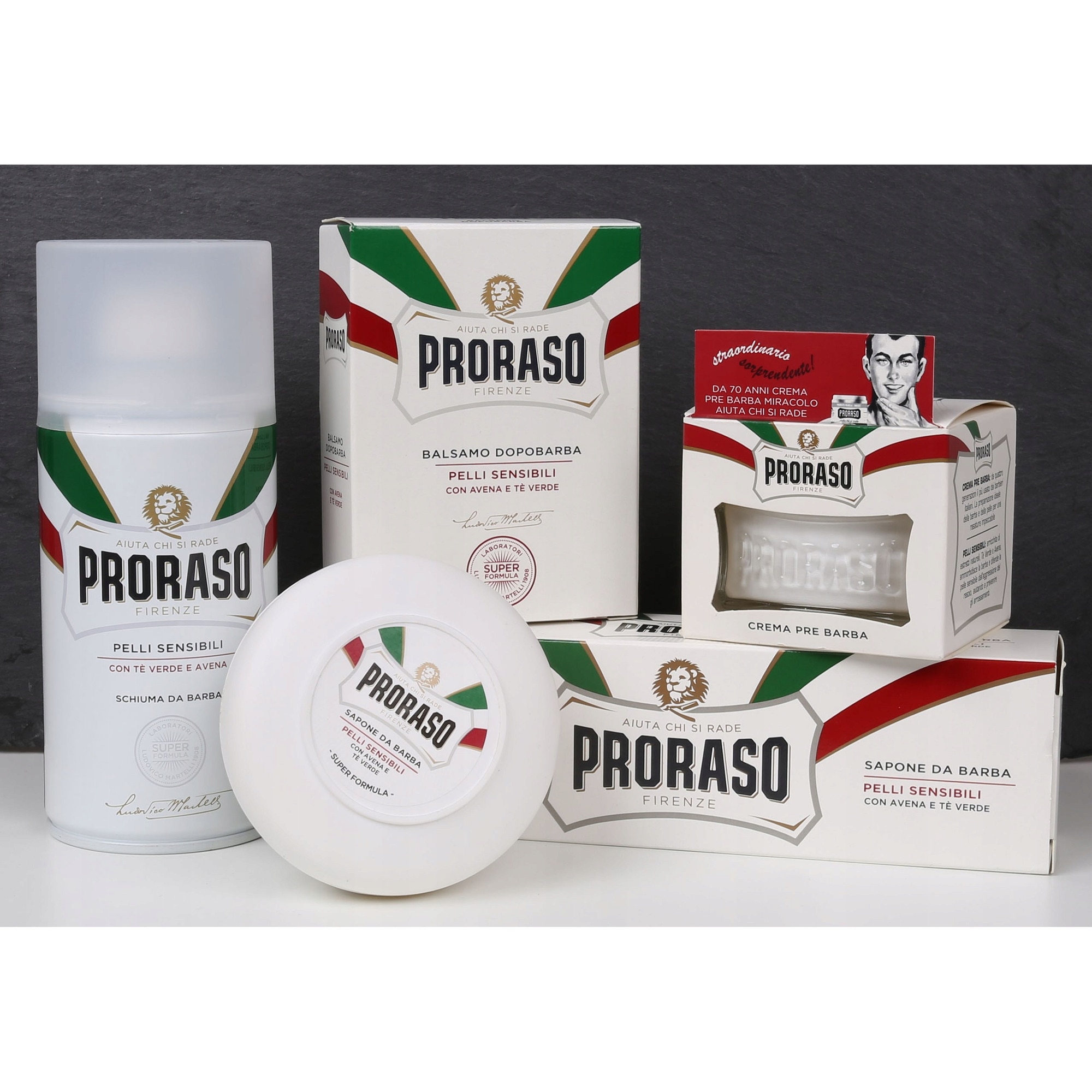 Sapun Crema de Ras Proraso Piele Sensibila, 150 ml, Extract de Ovaz si ...