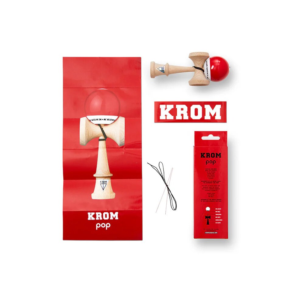 Kendama Krom POP LOL STICKY Red ORIGINALA - eMAG.ro