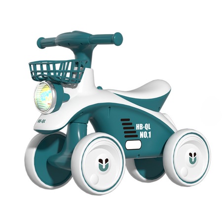 Bicicleta de echilibru, GHEMOTOC®, fara pedale, cu 4 roti EVA, cadru ...