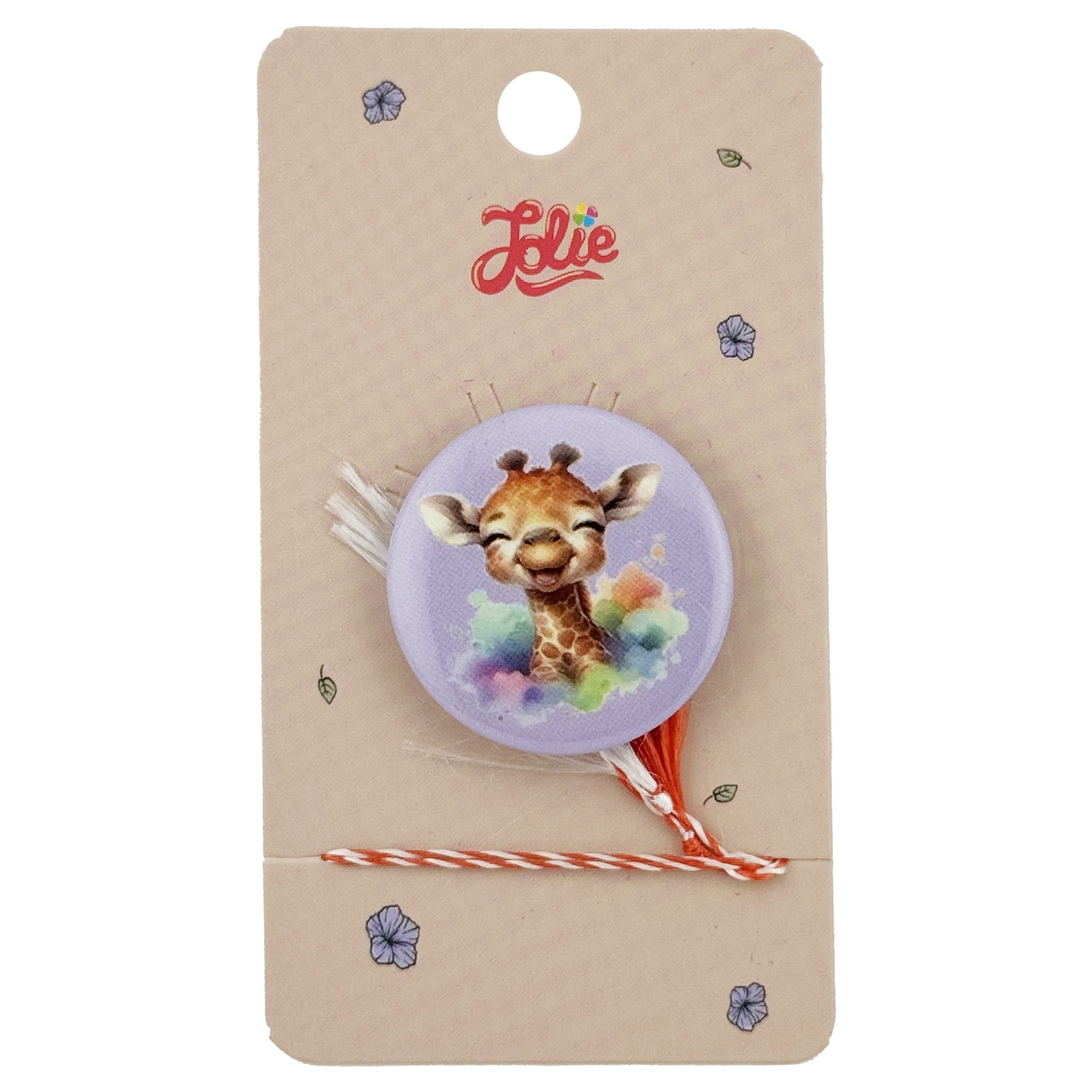 Martisor cu Brosa pentru copii, Jolie, Material Metal, Ambalaj Carton ...