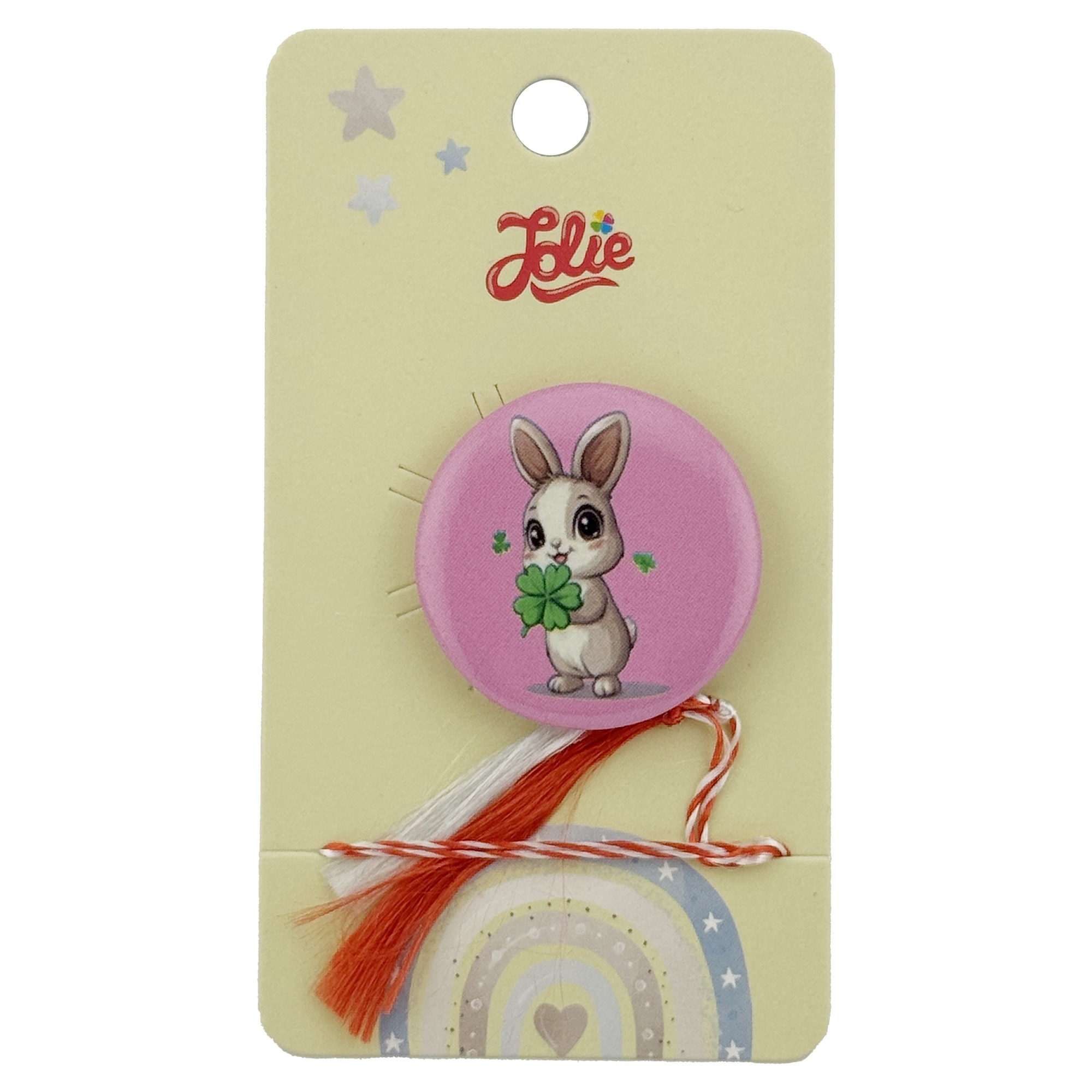 Martisor cu Brosa pentru copii, Jolie, Material Metal, Ambalaj Carton ...