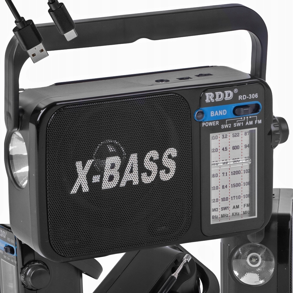 Radio portabil RDD, RD-306, FM/AM/SW, functie X-BASS, negru - eMAG.ro