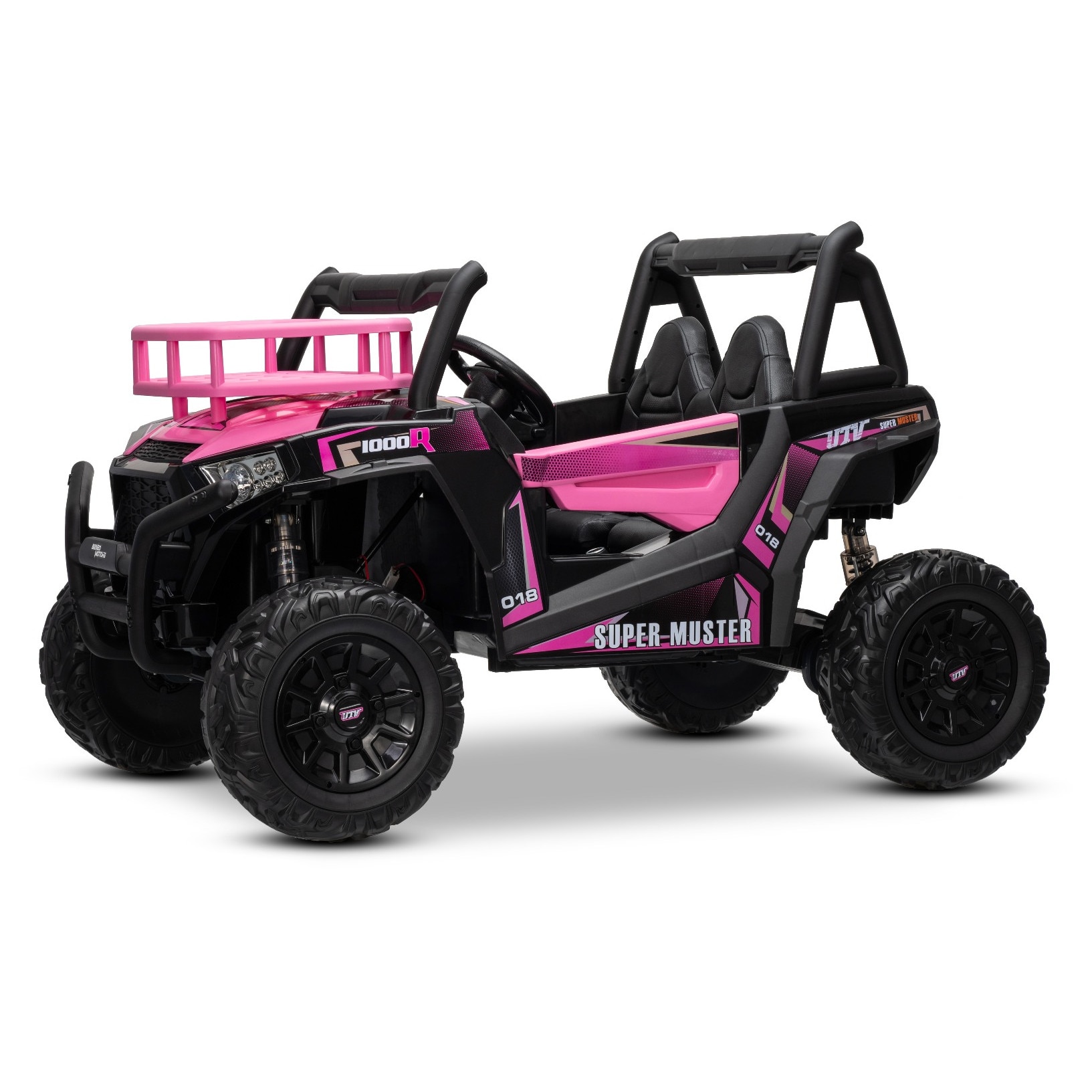 Masina electrica UTV Tea Sports, 24V, roz, 2 locuri, motor 2 x 200 W ...