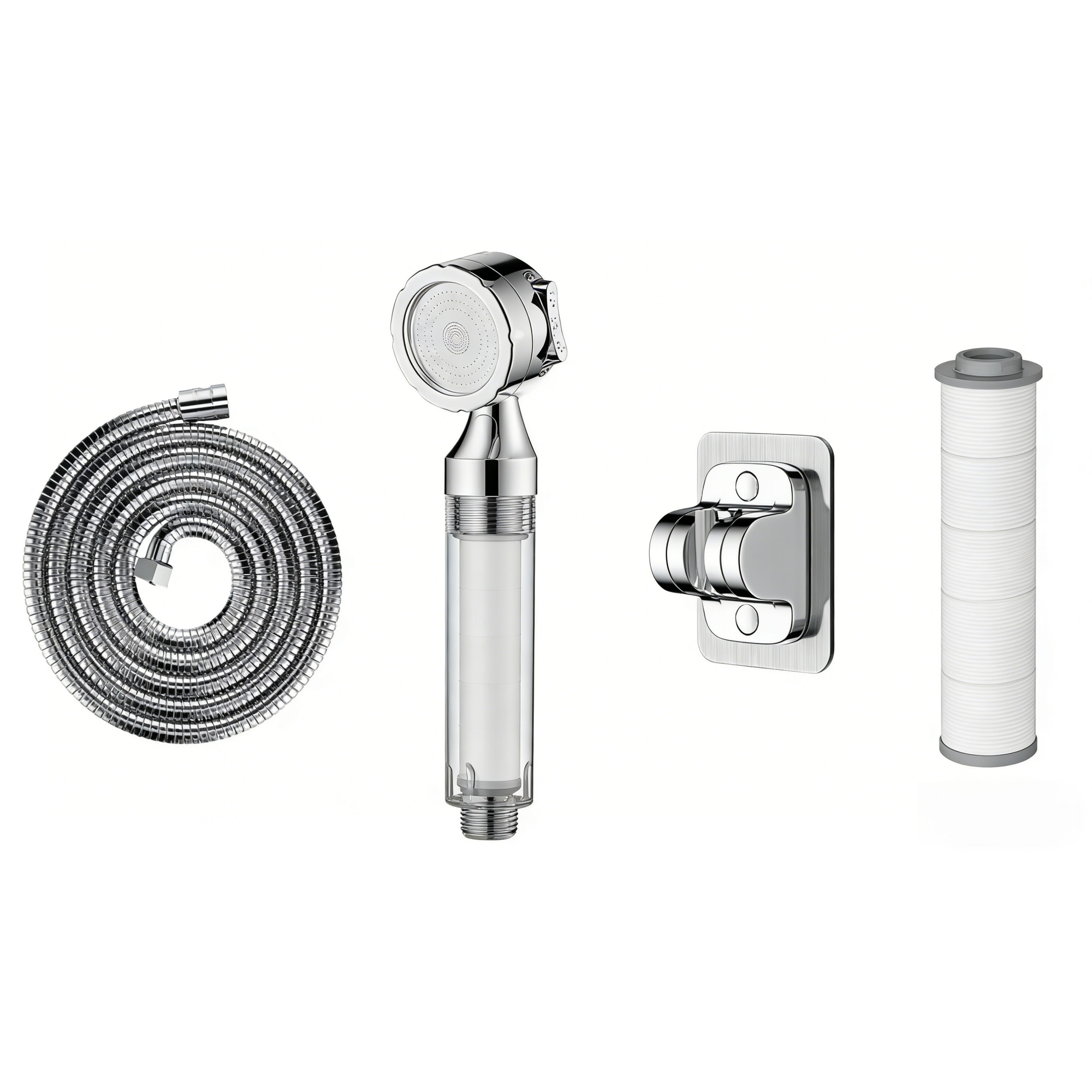 Set de dus, Charmorah, 3 moduri de pulverizare, Furtun de dus de 1.5 m ...