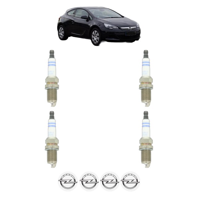 Set 4 Bujii Scanteie OPEL ASTRA J GTC 1.4 Turbo (08) 140 CP din 2011 ...