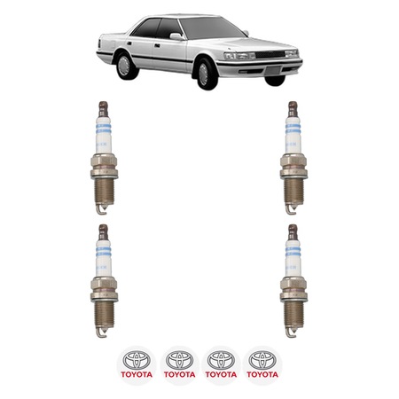Set 4 Bujii Scanteie TOYOTA CHASER (_X8_) 2.0 (GX81) 150 CP din 1988 ...
