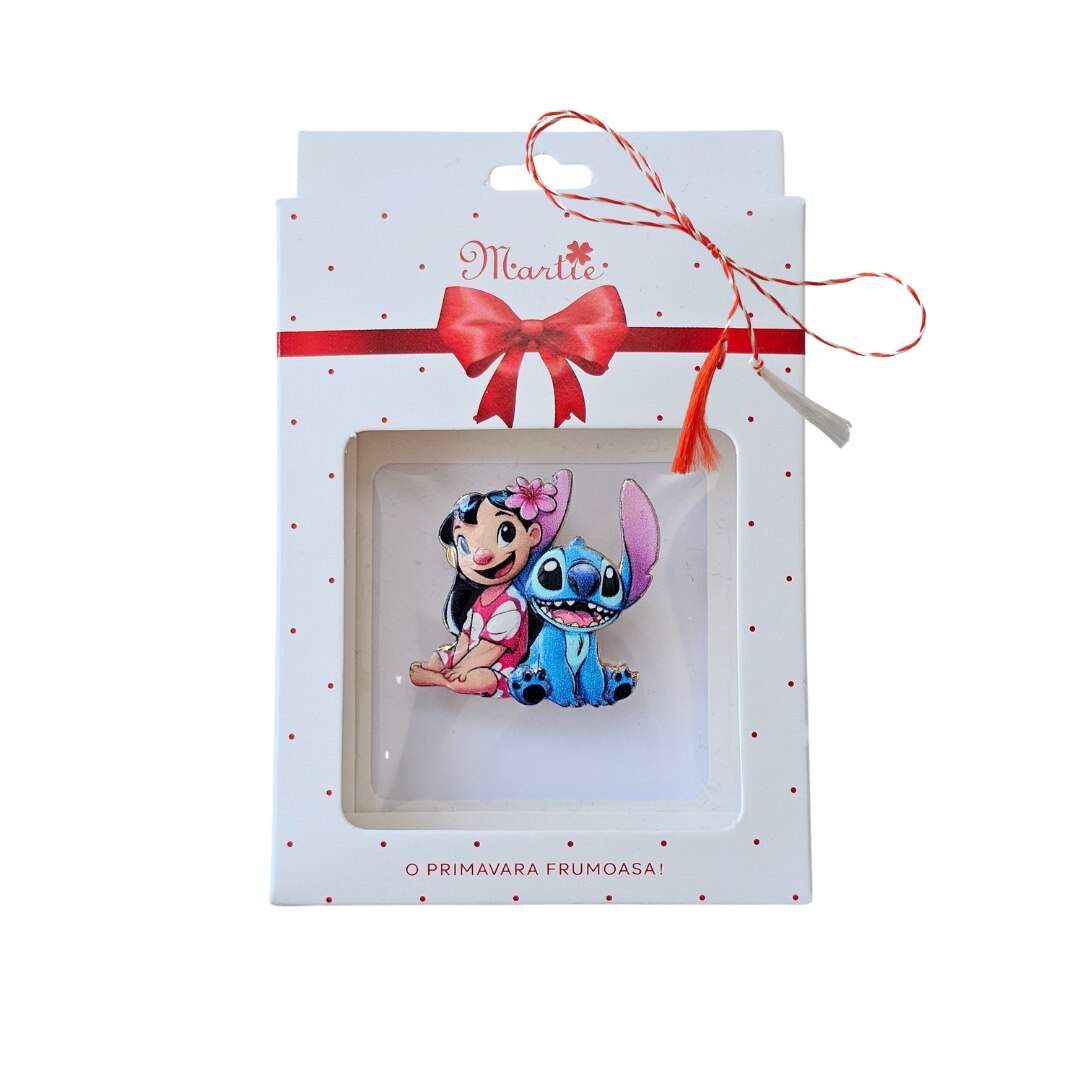 Set 2 brose martisor Lilo si Stitch - eMAG.ro