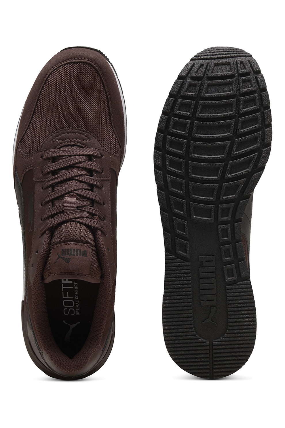 Puma, Pantofi sport ST Runner V4 din piele ecologica si material textil ...