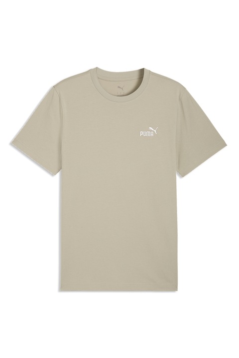 Puma, Tricou cu logo brodat Essentials No. 1, Maro nisip, L - eMAG.ro