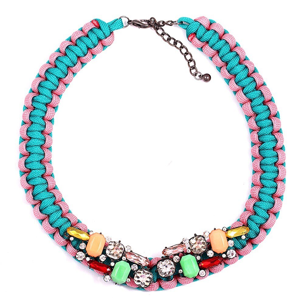 Colier colorat statement MISCHA - eMAG.ro