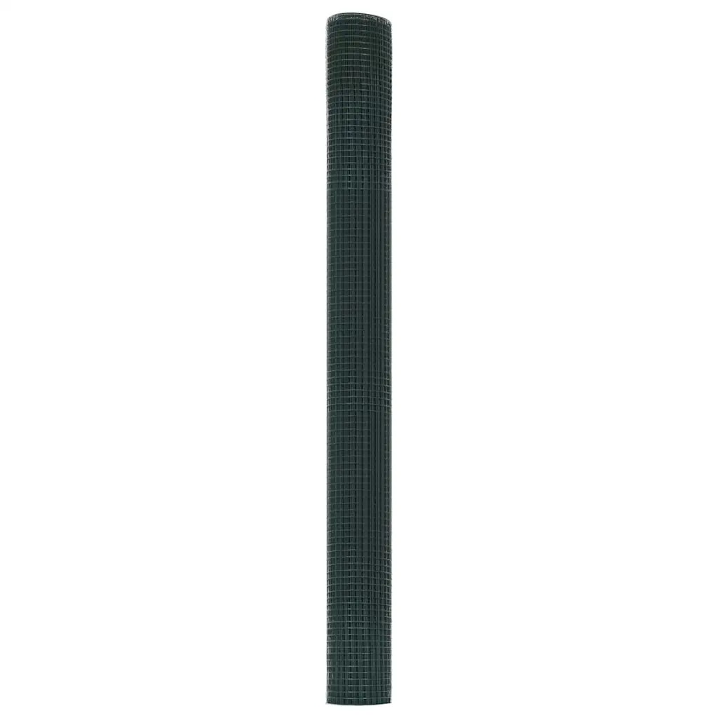 vidaXL Hegesztett Drótháló Kerítés Zöld 1.6 x 25 m 42005088 - eMAG.hu